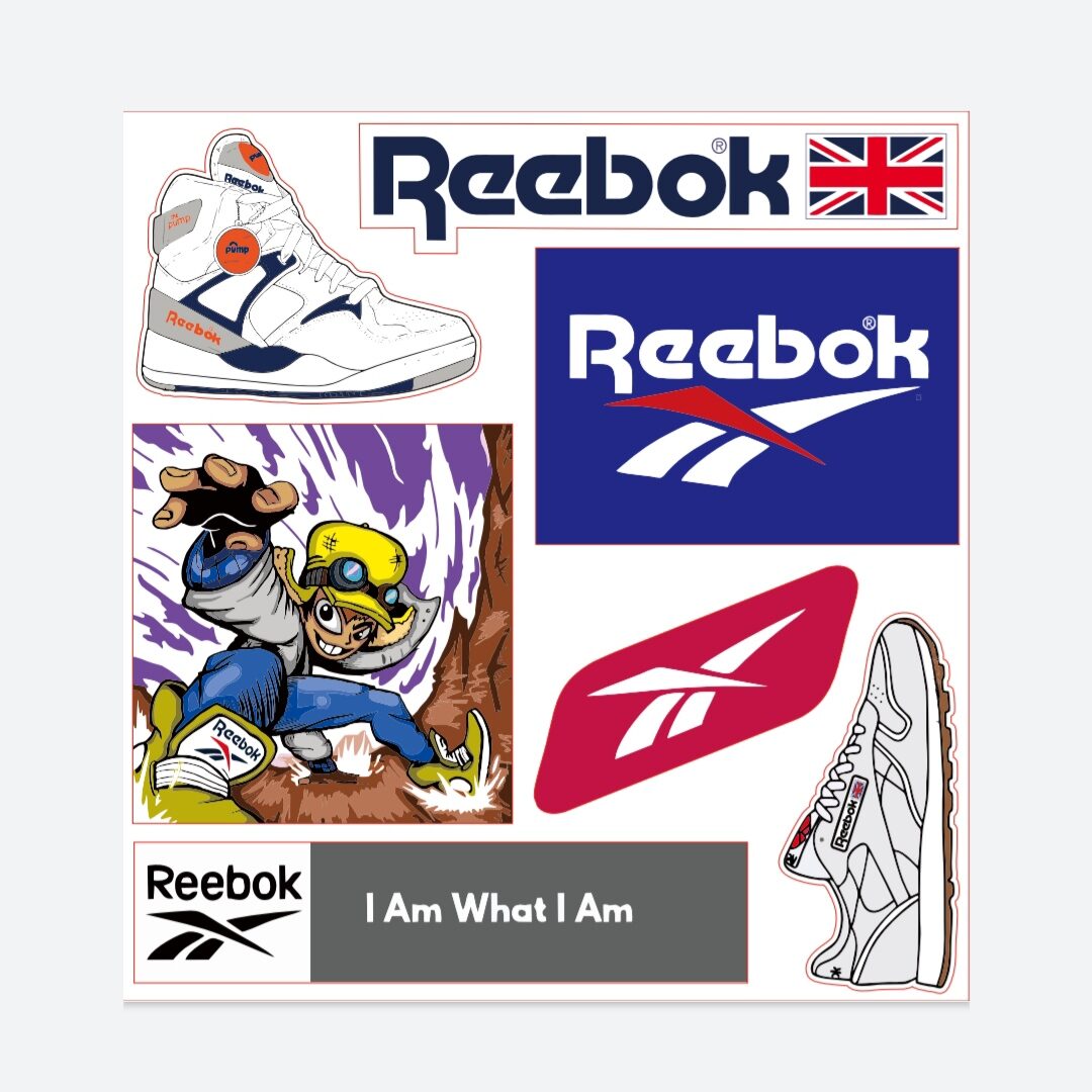 Stiker Pack Reebok Logo Shoes Sticker | Lazada Indonesia