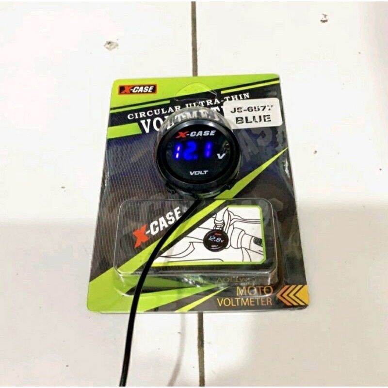 voltmeter pengukur aki digital bulat X-case | Lazada Indonesia