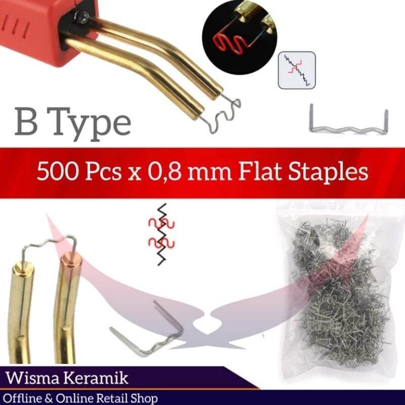 Refill hot Stapler pin, kawat las mesin tembak plastik, mata Staples ...