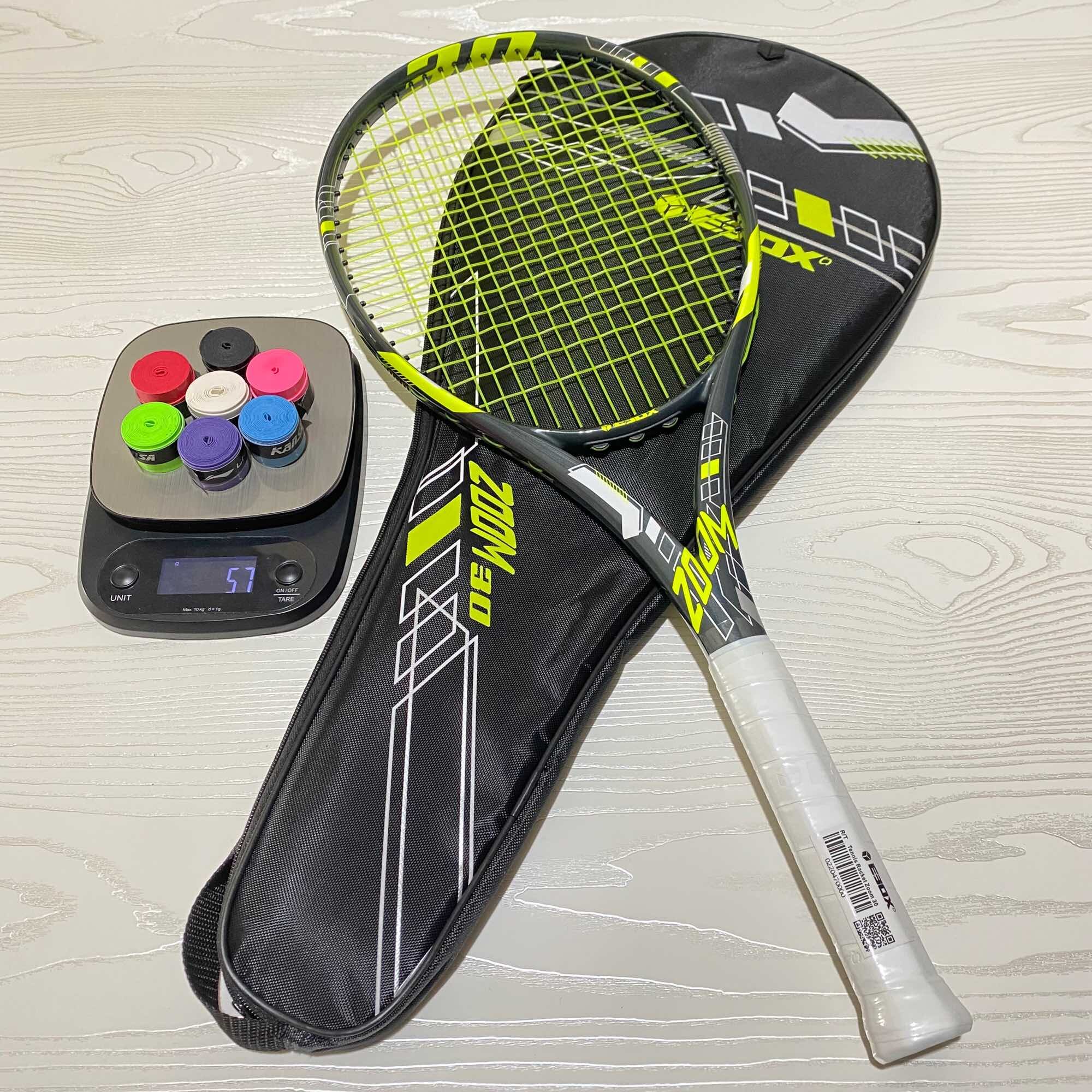 RAKET TENIS EBOX ZOOM 30 STABILO FULLSET SIAP SMASH FREE GRIP 55LBS ...