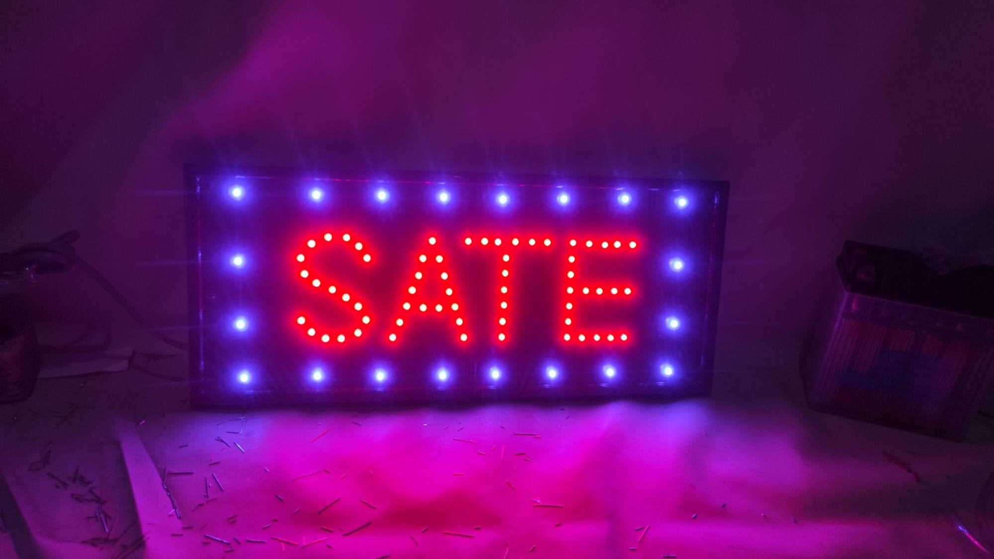 tulisan led SATE 40x20 colok listrik | Lazada Indonesia