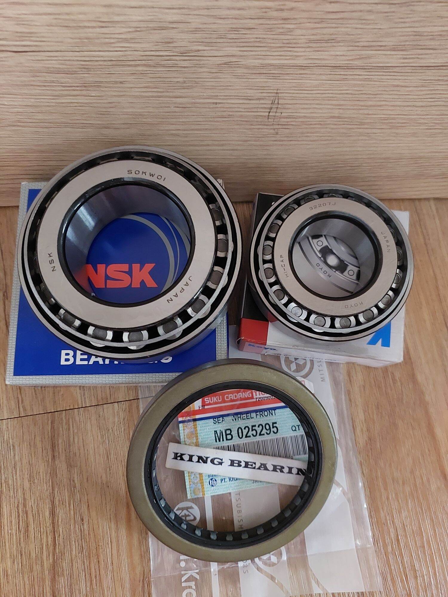 BEARING SET + SEAL RODA DEPAN PS120 PS125 CANTER 50KW01 32207 50 KW 01 ...