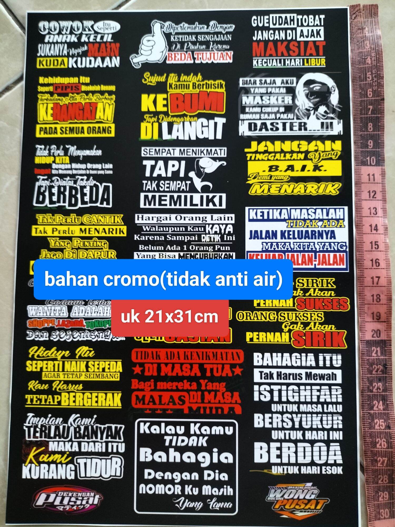 STIKER KATA KATA | STIKER KATA KATA VIRAL | STIKER PACK | STIKER 1 ...