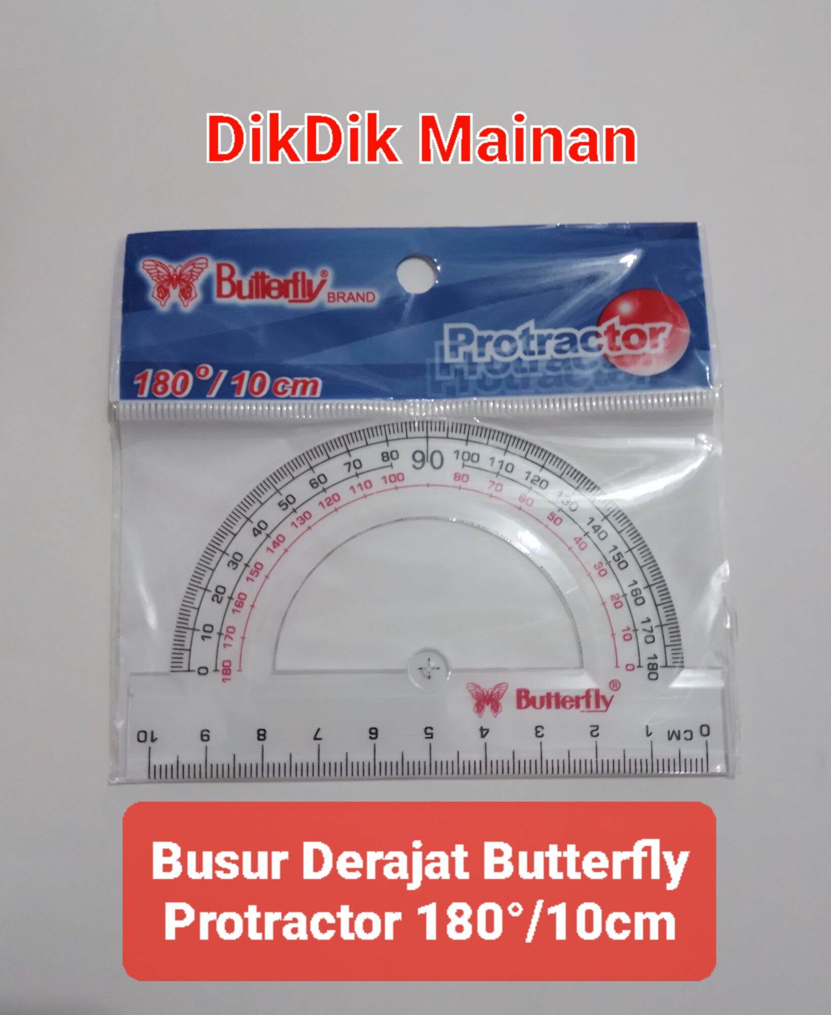 Busur Derajat Butterfly Protractor 180 Derajat 10 cm | Lazada Indonesia