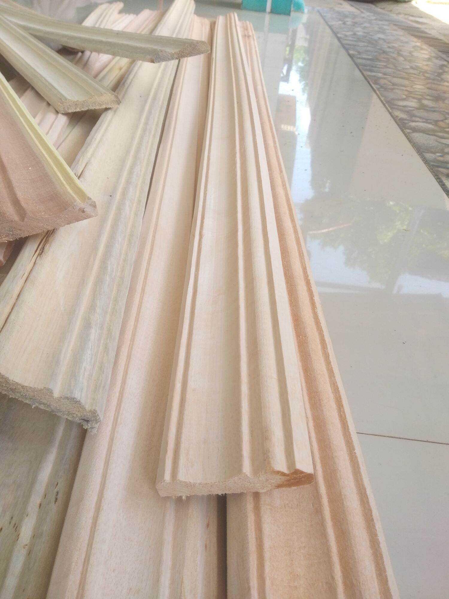 wall molding/lis kayu ukuran panjang 1 mtr lebar 7.5 cm | Lazada Indonesia