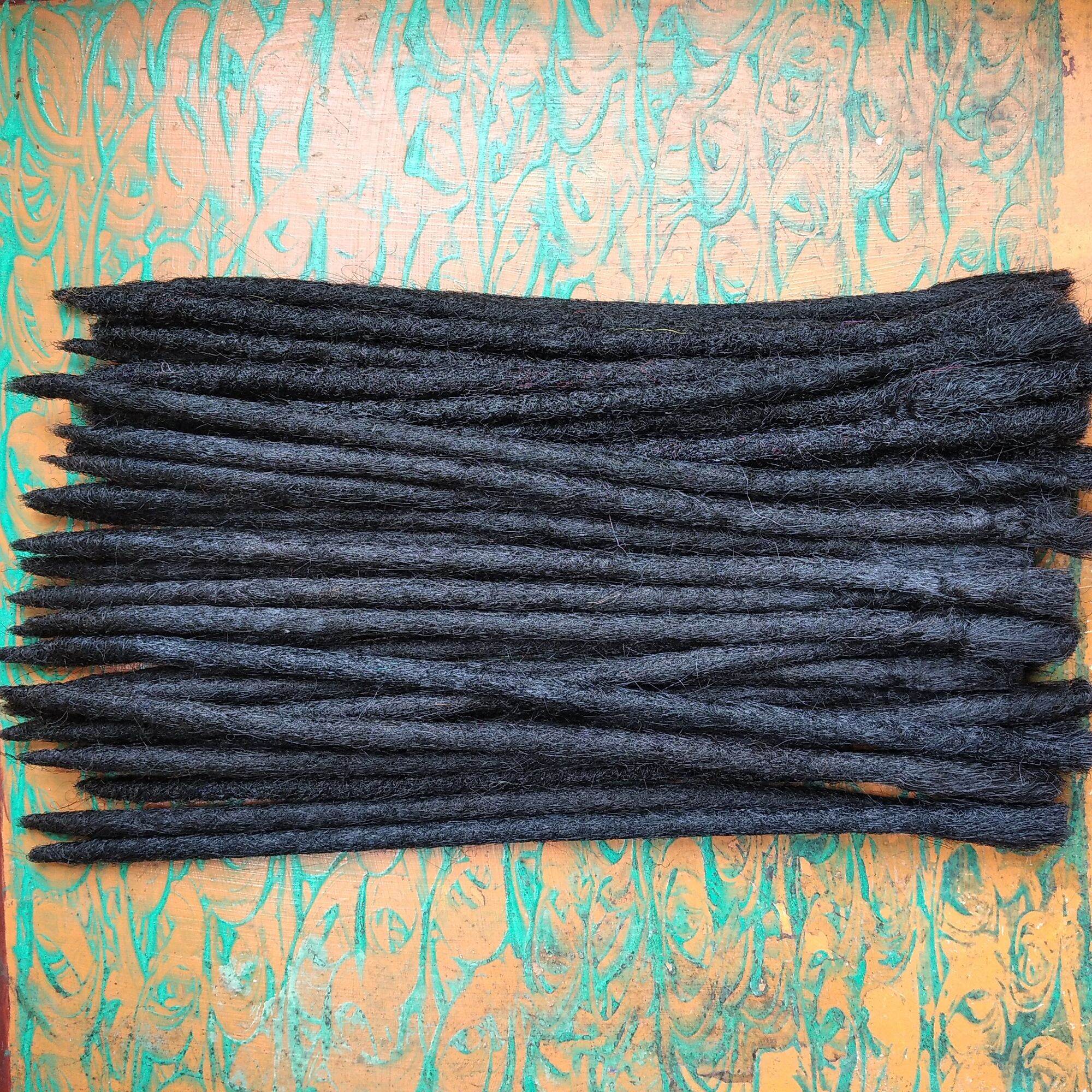 Rambut gimbal sintetis hitam /rambut sambung / dreadlock gimbal panjang ...