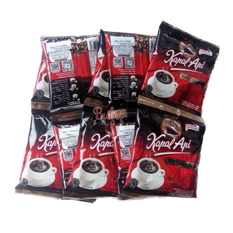 KOPI KAPAL API SPECIAL MIX KOPI+GULA 1 RENCENG ISI 10Sachet | Lazada ...