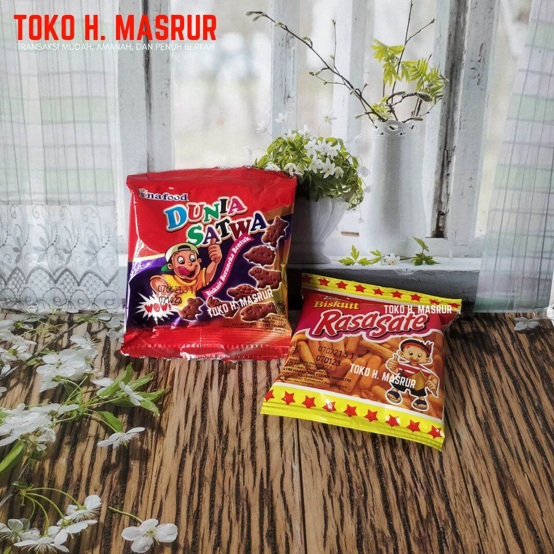 Biskuit Inafood Rasa Sate | Dunia Satwa (10 Pcs) | Lazada Indonesia