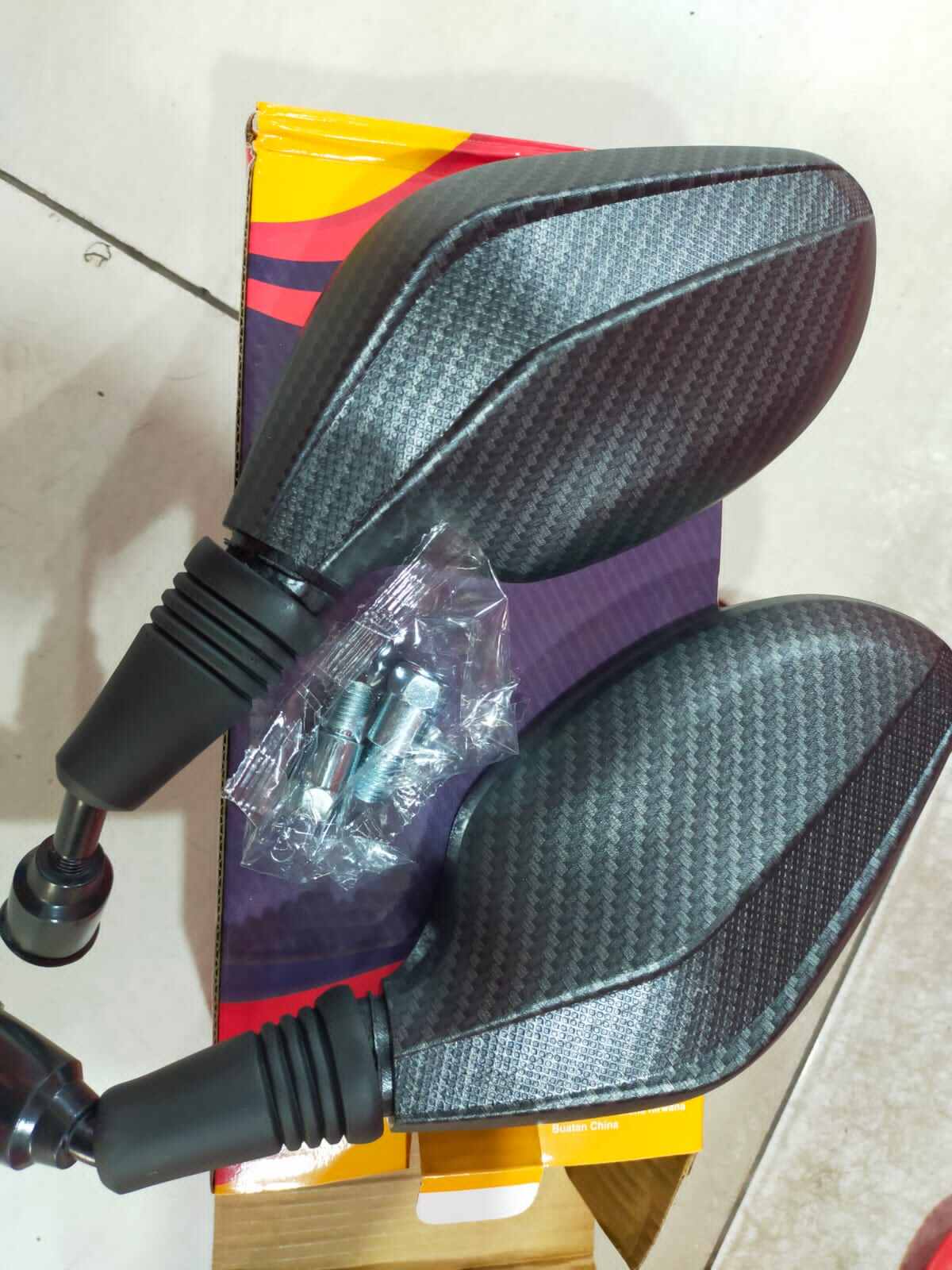 SPION KLIK KARBON IMPORT/KACA SPION KLIK XMAX KARBON IMPORT HONDA VARIO ...