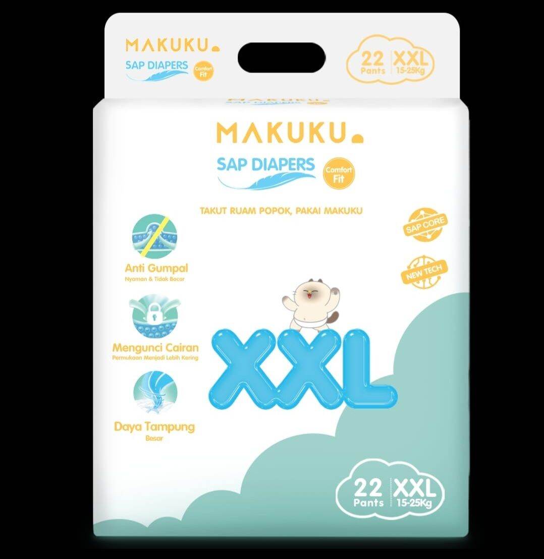 makuku SAP diapers comfort fit | Lazada Indonesia