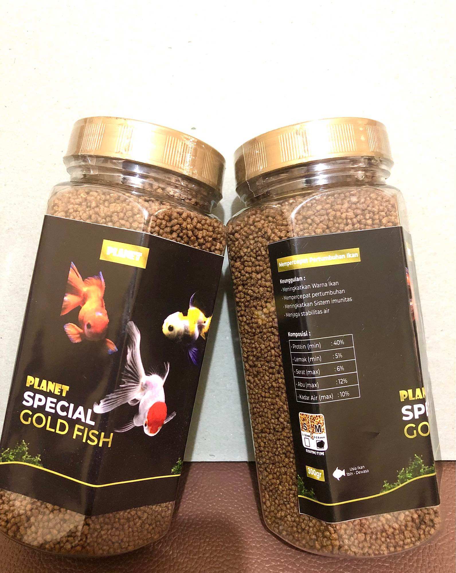PELET 2MM MAKANAN IKAN KOKI GOLDFISH KEMASAN 300 gr (UK.PELET 2 mm ...