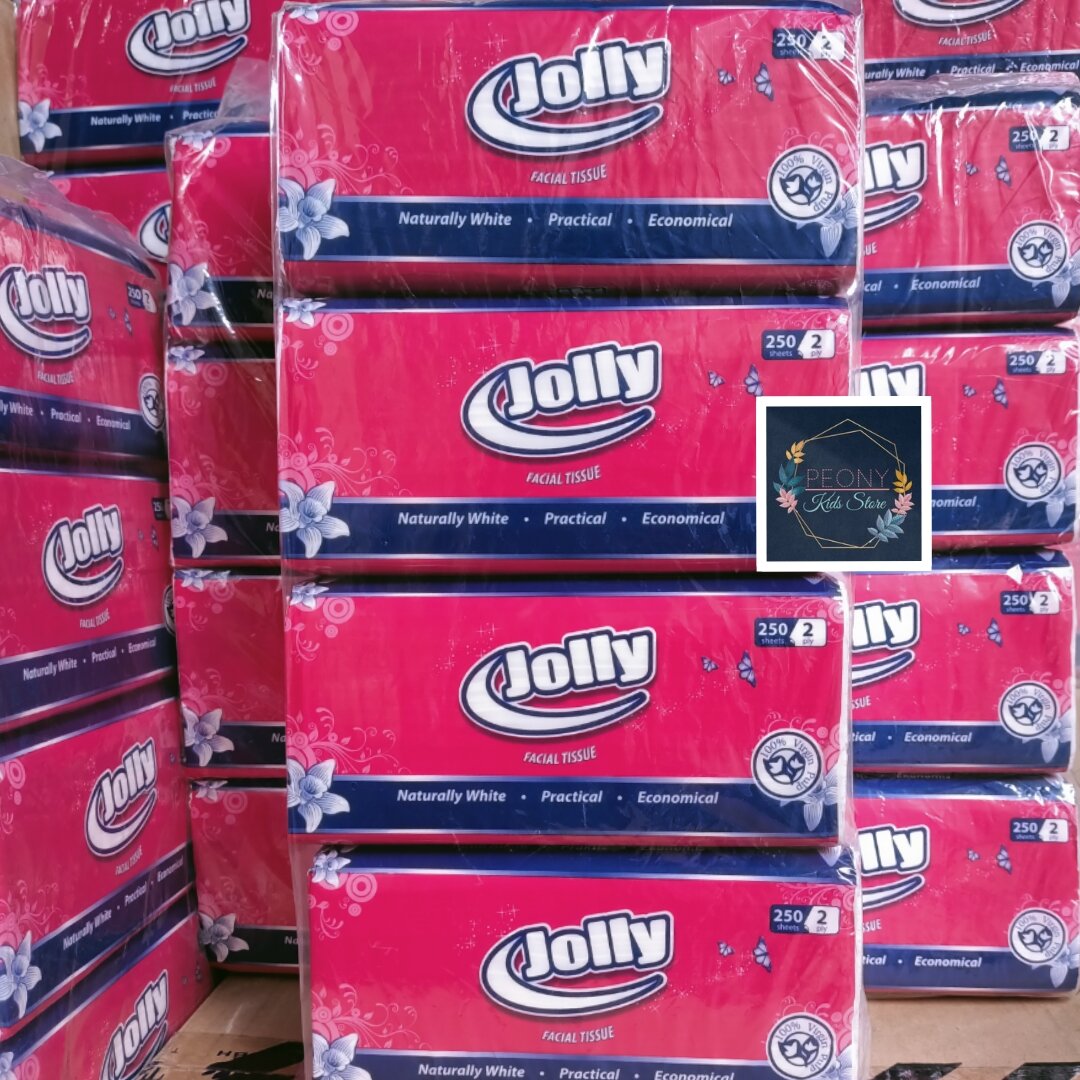 Jolly tissue pink 250 sheet isi 4 pack / tisu wajah joly 250s/ tisu ...