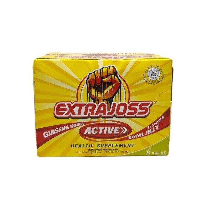 extra joss energy drink minuman berenergi plus gingseng korea 1 box isi ...