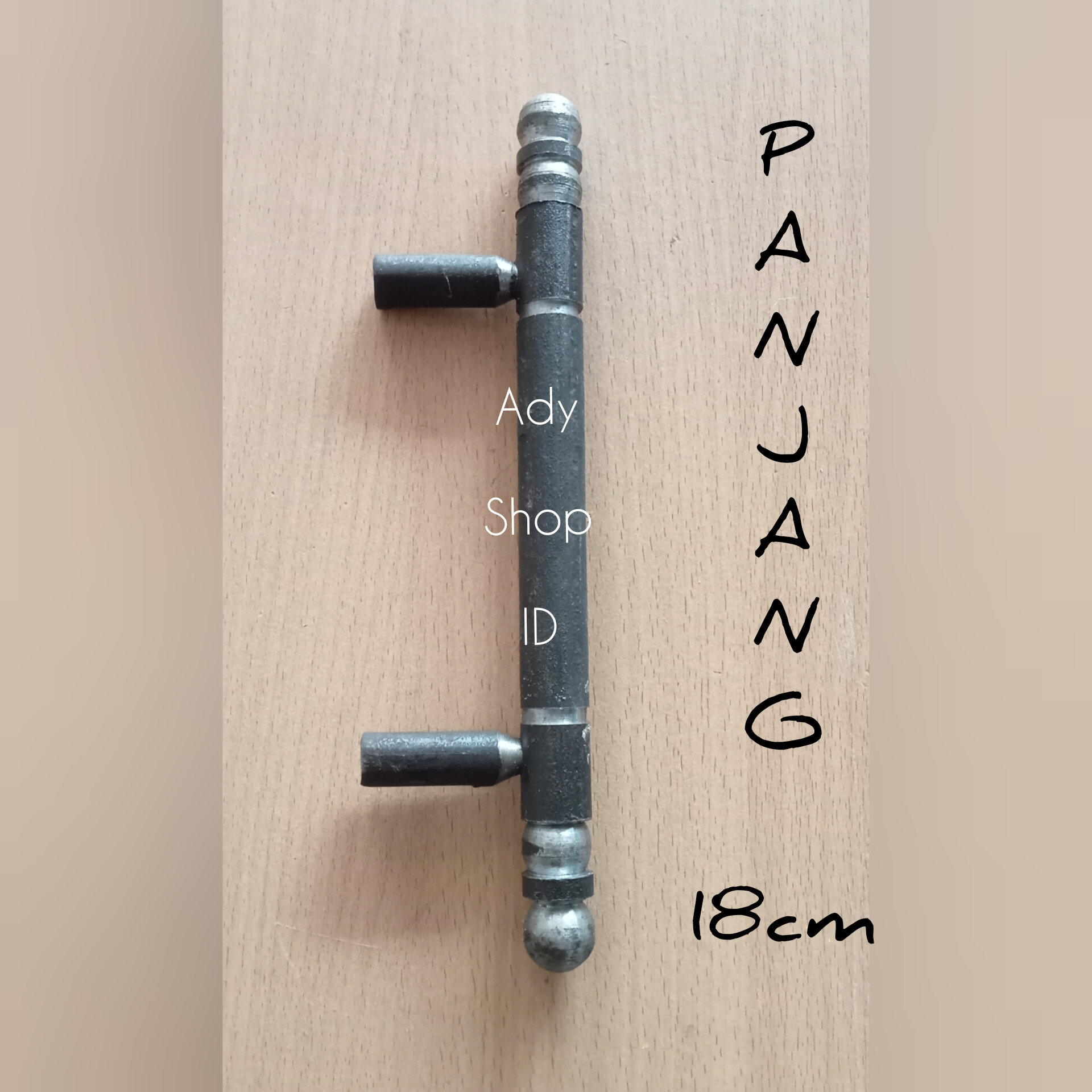 Handel handle besi beton bubut ukuran panjang 18cm, ukuran besi 16mm ...