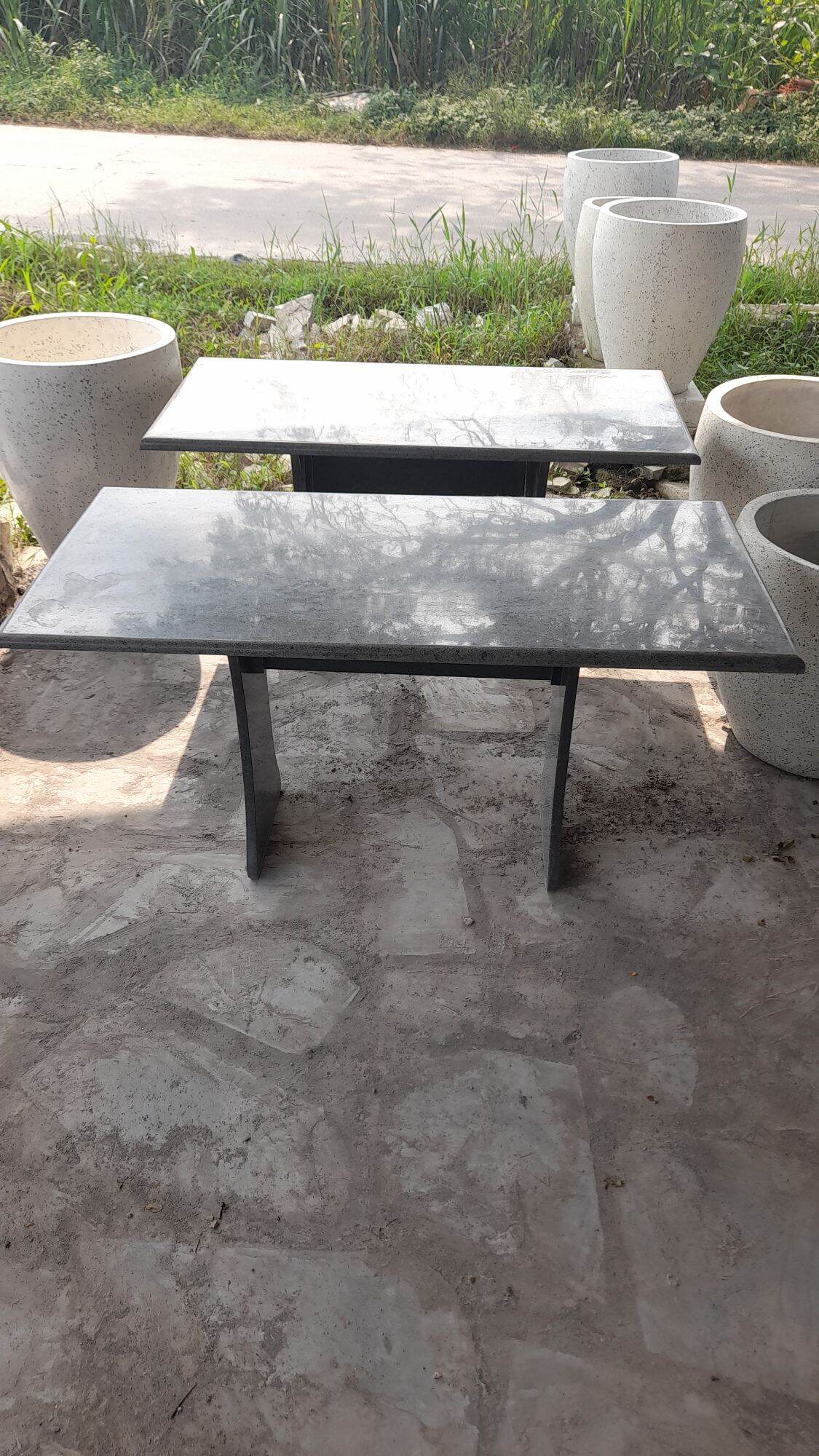 meja batu alam andesit Flosid terbaru | Lazada Indonesia