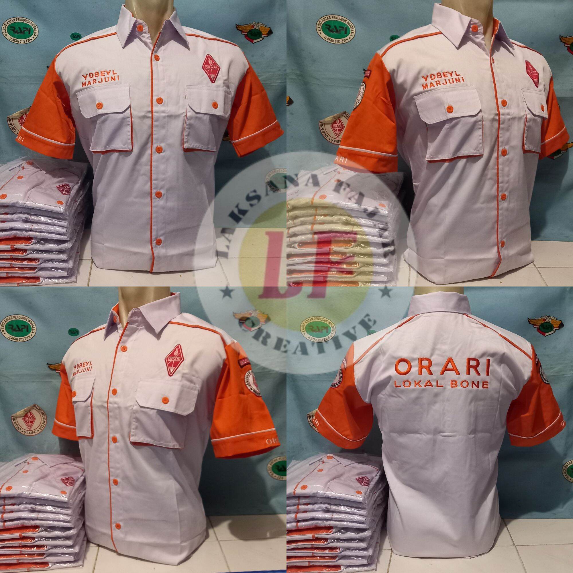 baju pdh ORARI lengkap bordir tulisan belakang | Lazada Indonesia