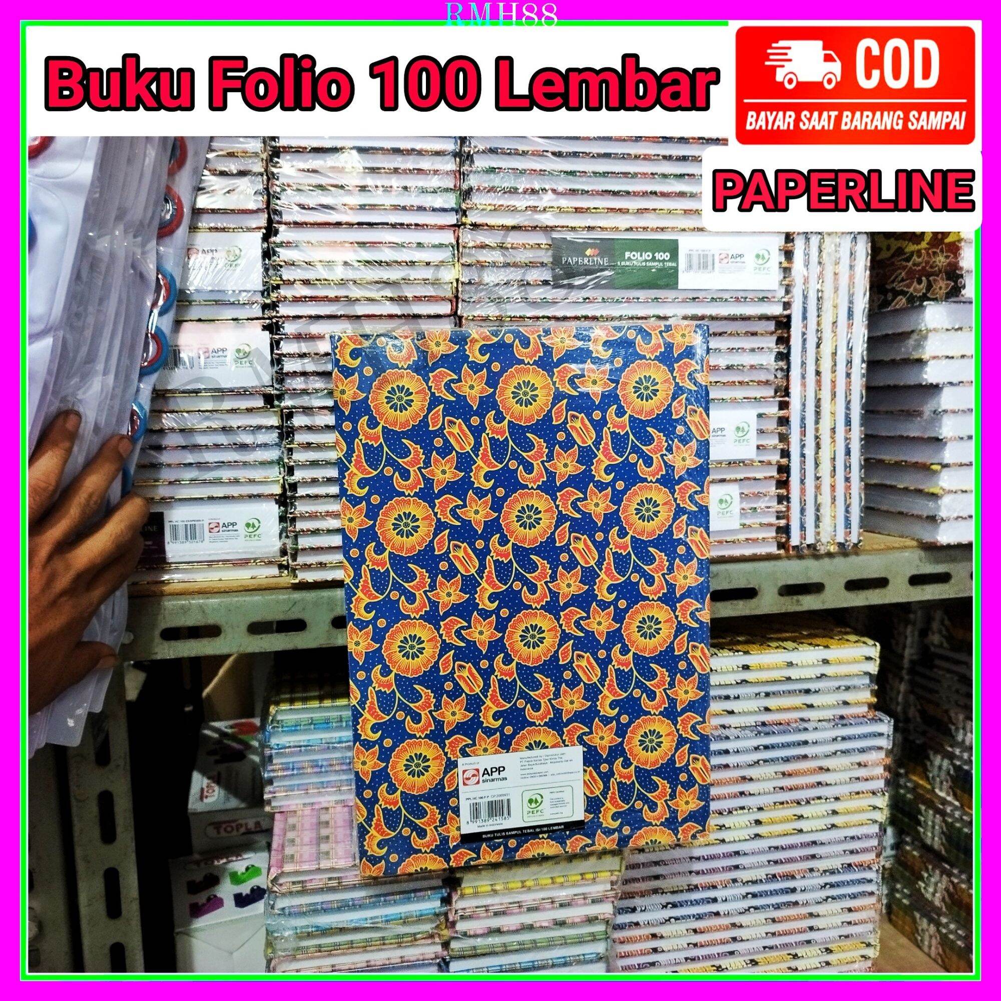 Buku Folio 100 Lembar/Buku Hard Cover PAPERLINE Per 1 Buku | Lazada ...