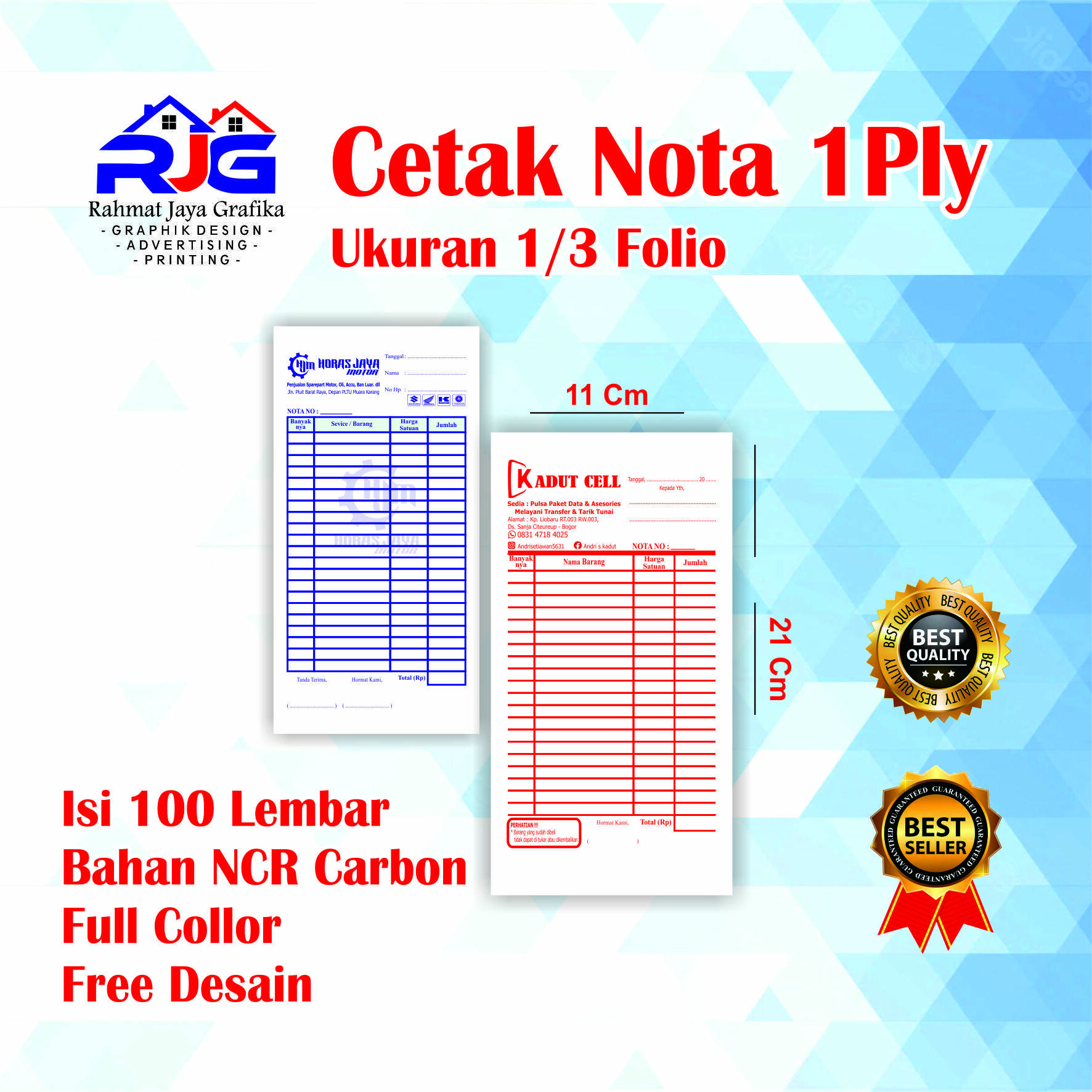 Nota Custom nama sendiri, Nota bon kontan, Nota Laundry, Nota Bengkel, Nota nama toko sendiri ...