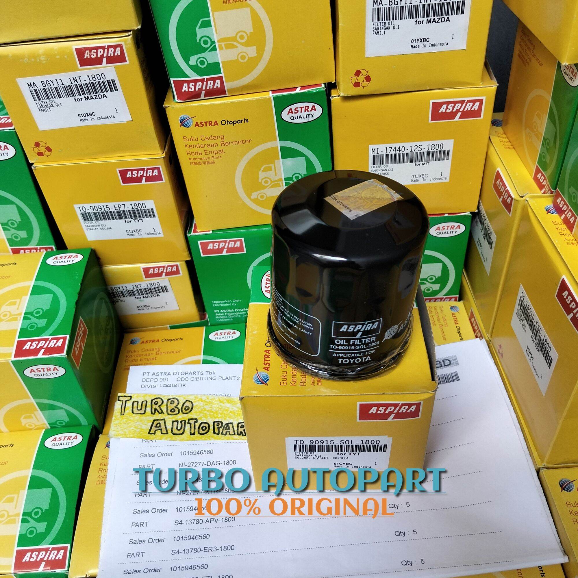 FILTER OLI OIL FILTER SOLUNA STARLET COROLLA THN 99-00 ALTIS MEREK ...