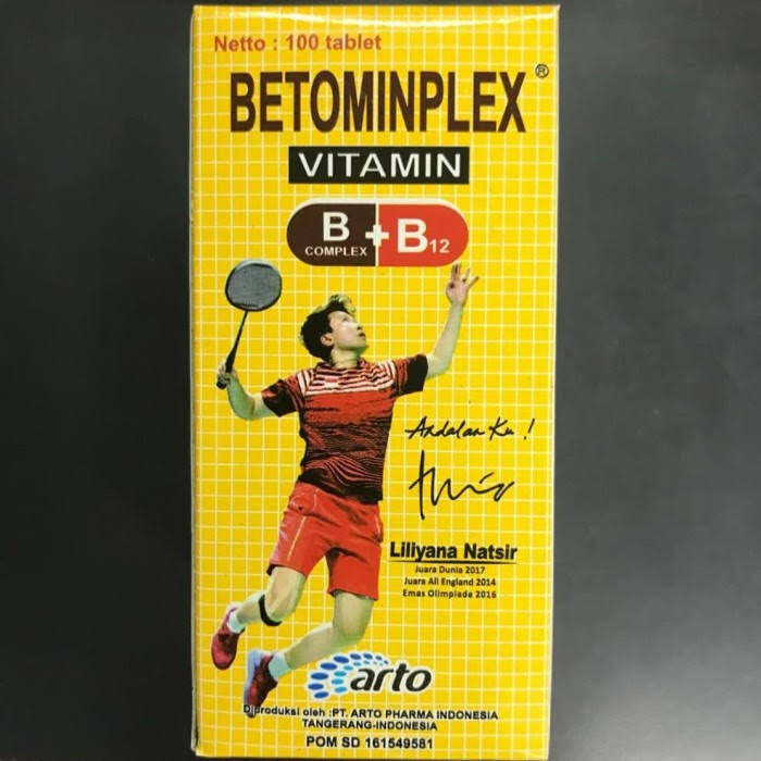 Arto Pharma betominplex vitamin b complex komplek b12 100 tablet ...