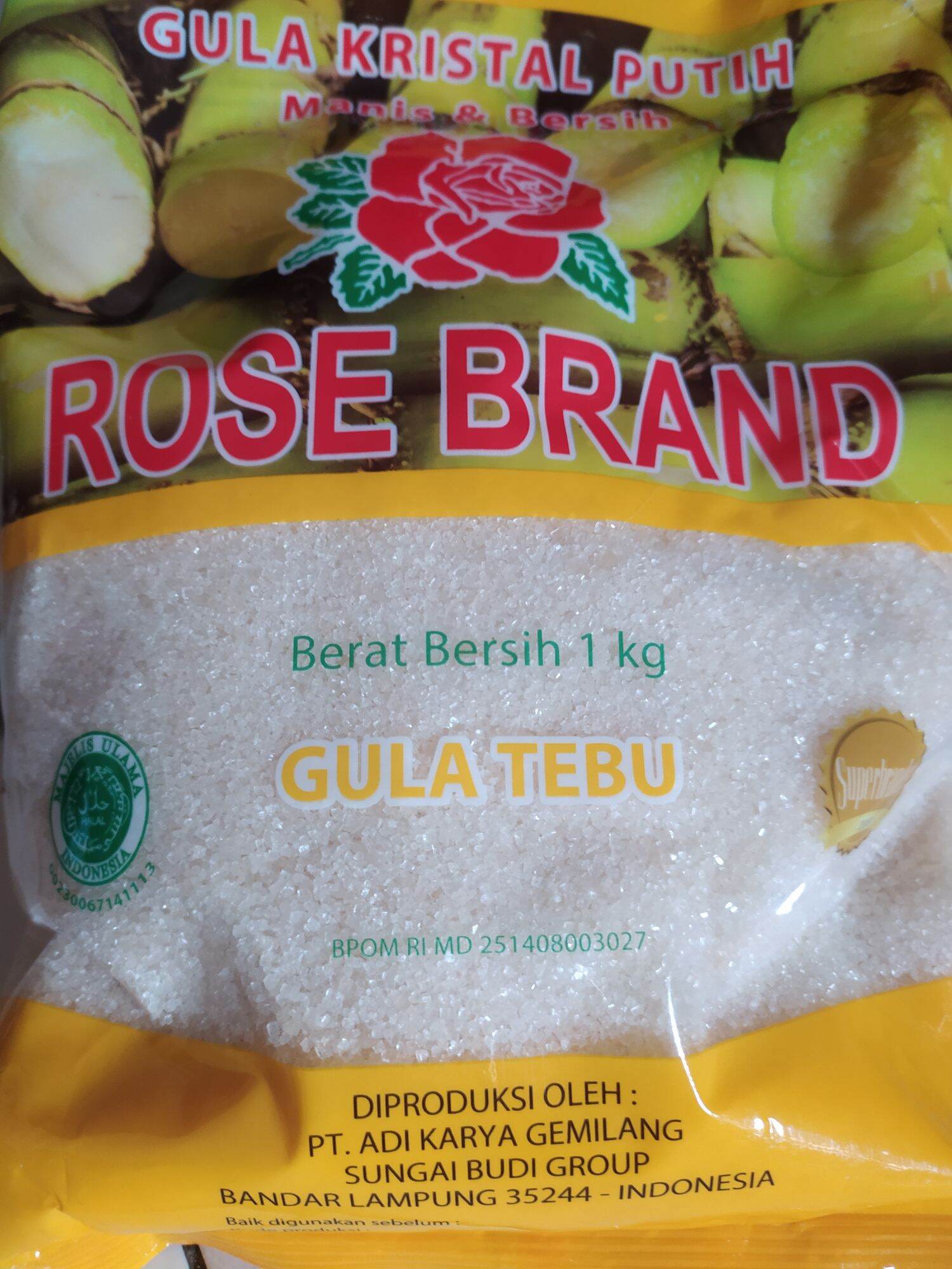gula pasir Rose Brand kuning 1kg | Lazada Indonesia