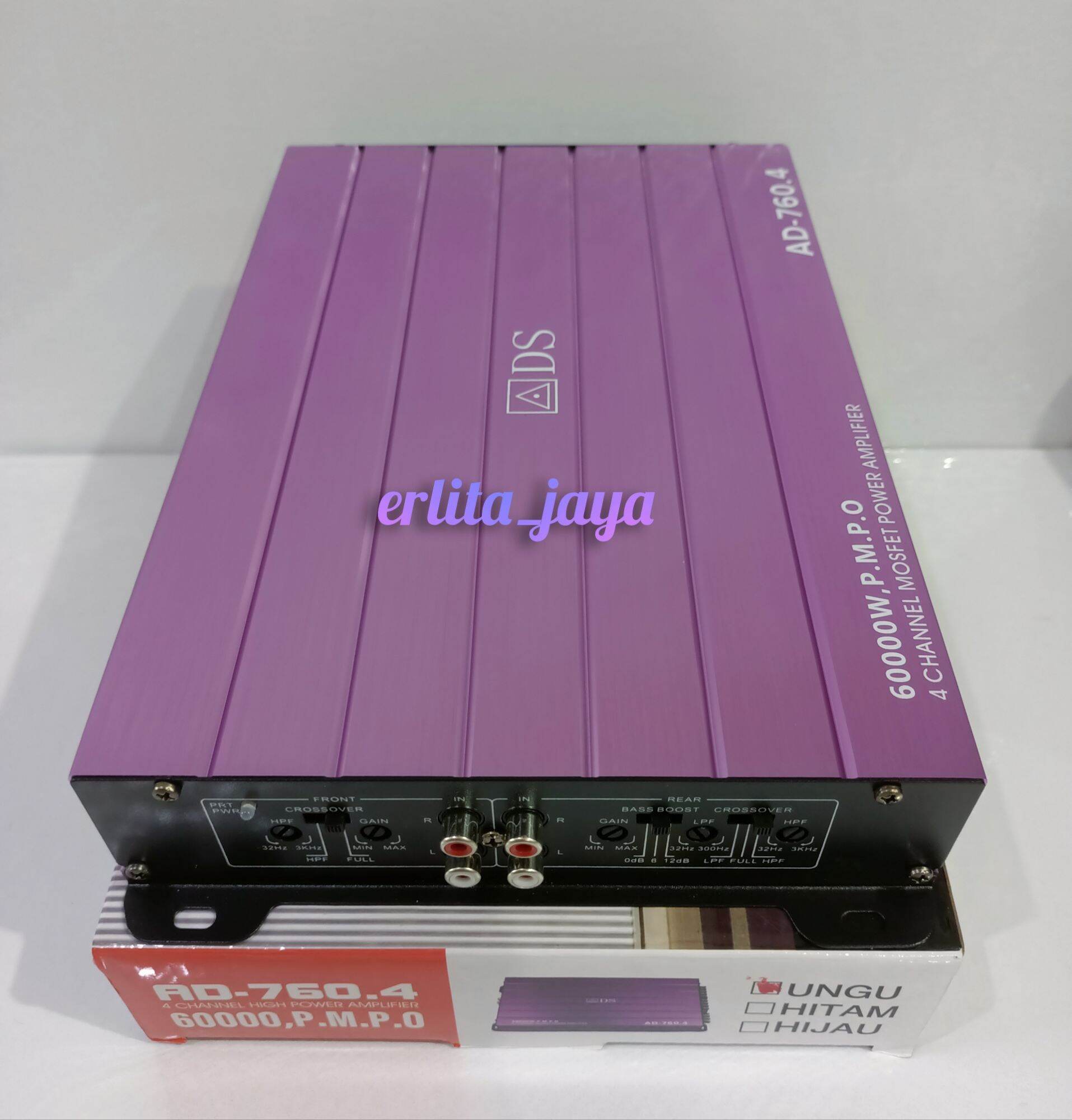 Power amplifier ADS AD-760.4 PMPO 60000watt 4 channel mosfet power ...