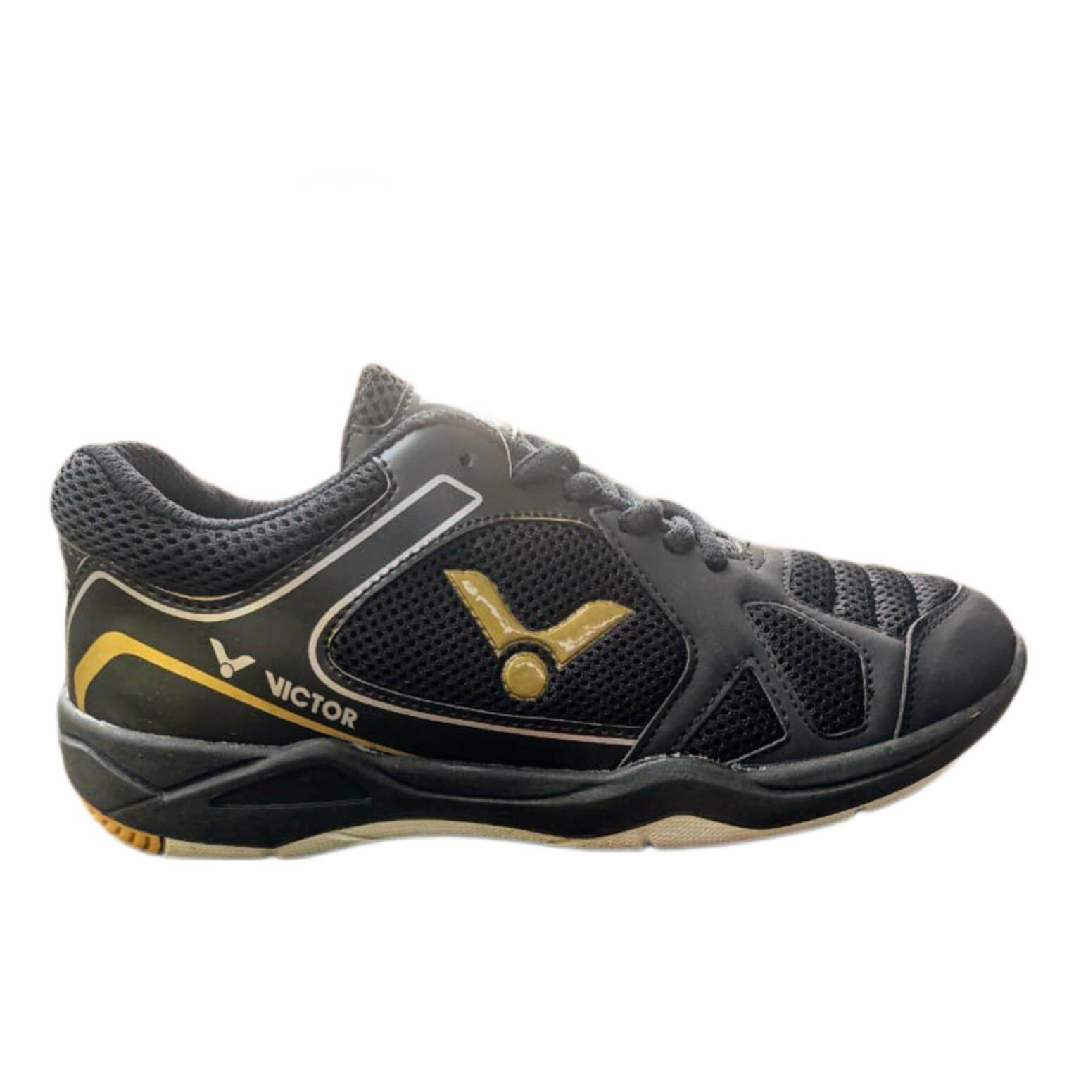 Sepatu Batminton Victor Hitam Outsole tidak licin/sepatu bulutangkis ...