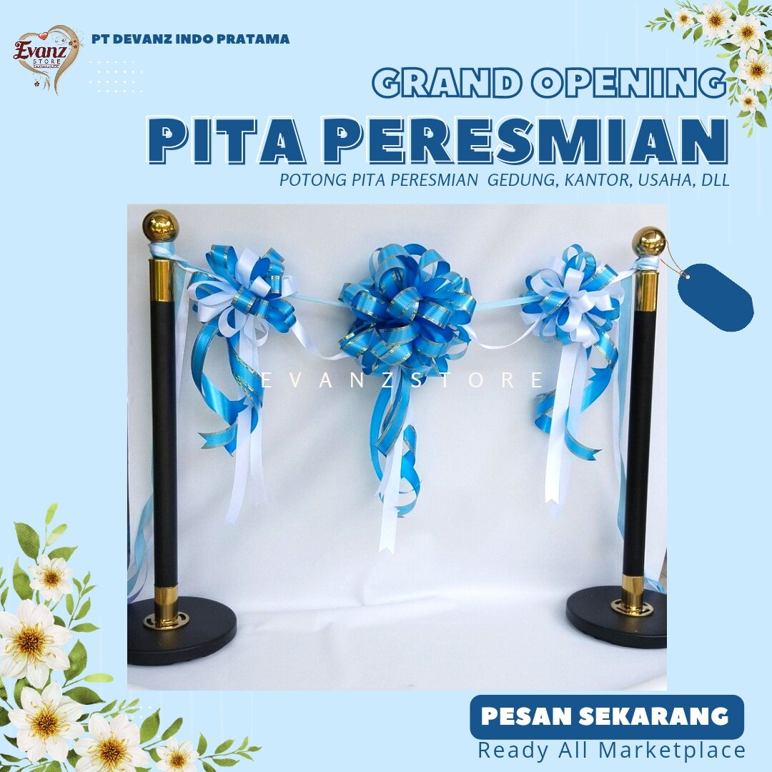Pita Peresmian Acara Resmi / Potong Pita / Grand Opening / Pita Jepang ...