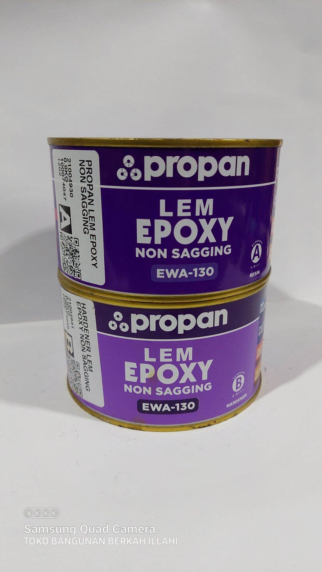 lem epoxy 2 komponen propan 1 set berat 1.8kg | Lazada Indonesia