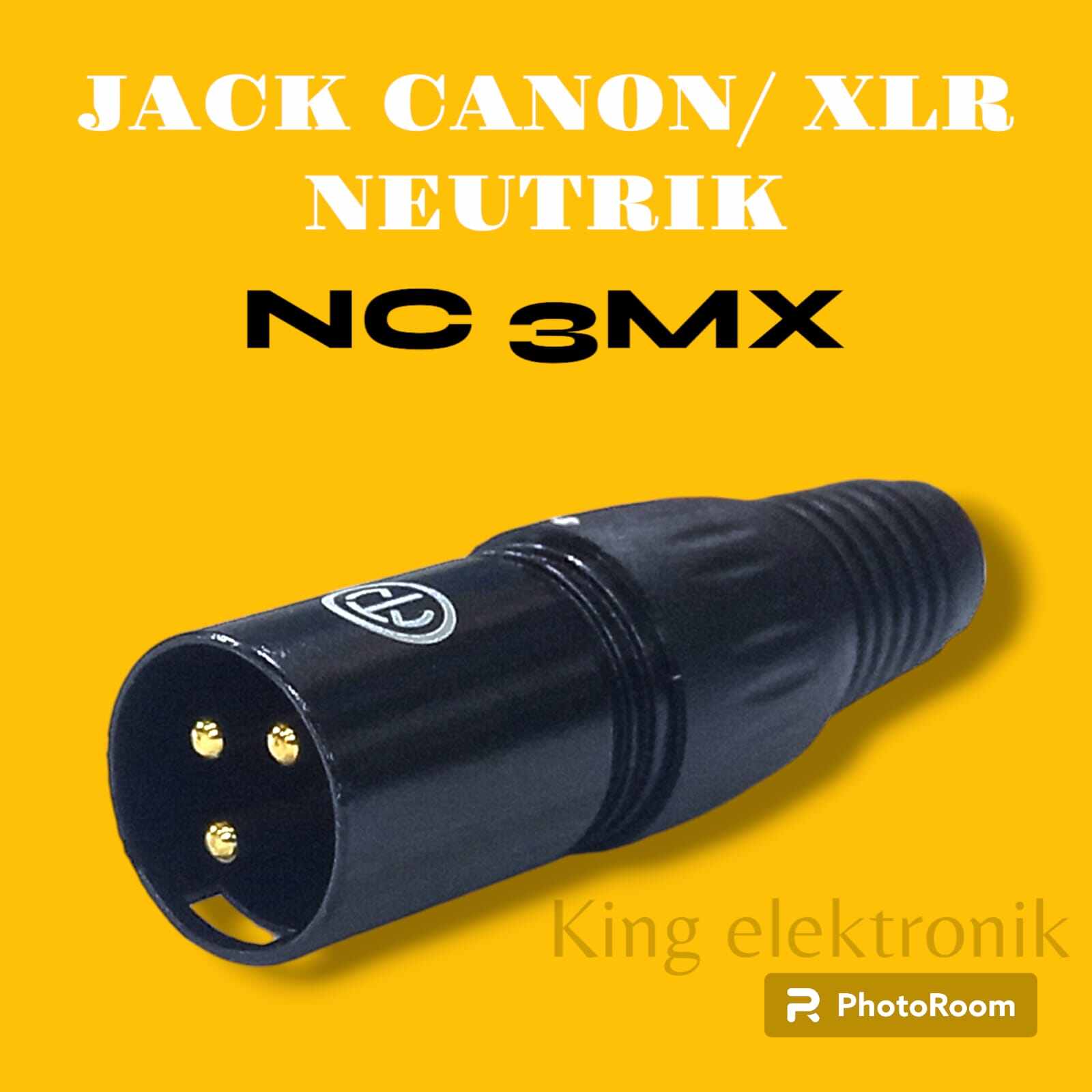 JACK CANON XLR MALE NEUTRIK NC3MX (harga satuan) | Lazada Indonesia