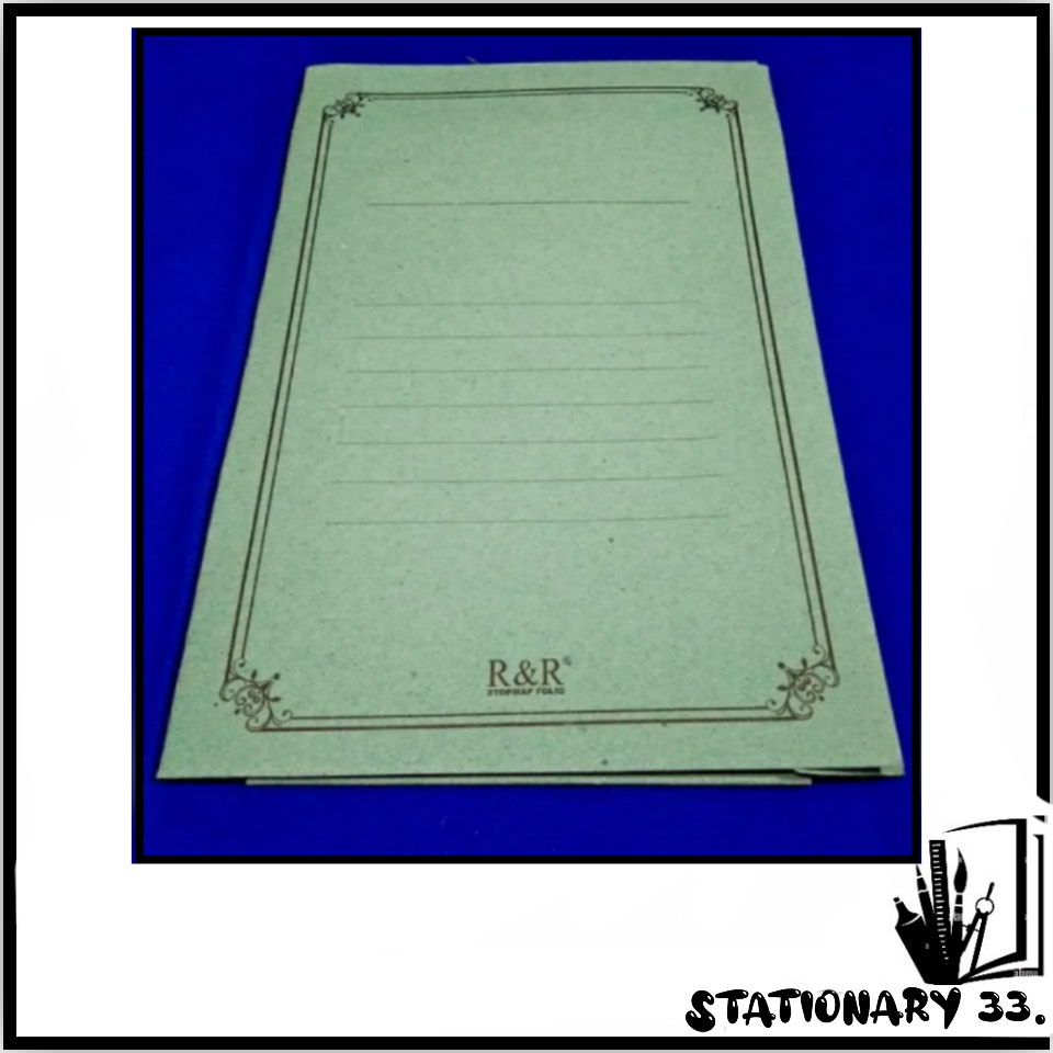 10 Pcs Stop Map Murah Biasa Warna Hijau / Map Kertas Ukuran Folio ...