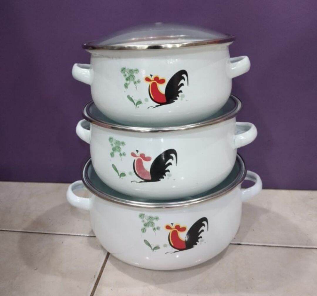 PANCI CALYPSO ENAMEL SET 3 PCS/PANCI JADUL MOTIF BUNGA/MOTIF JAGO ...