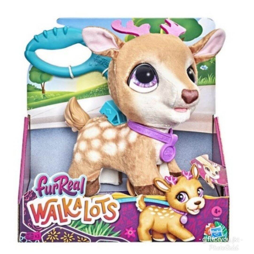 FurReal Walkalots Big Wags Deer Plush Interactive Toy Mainan Boneka ...