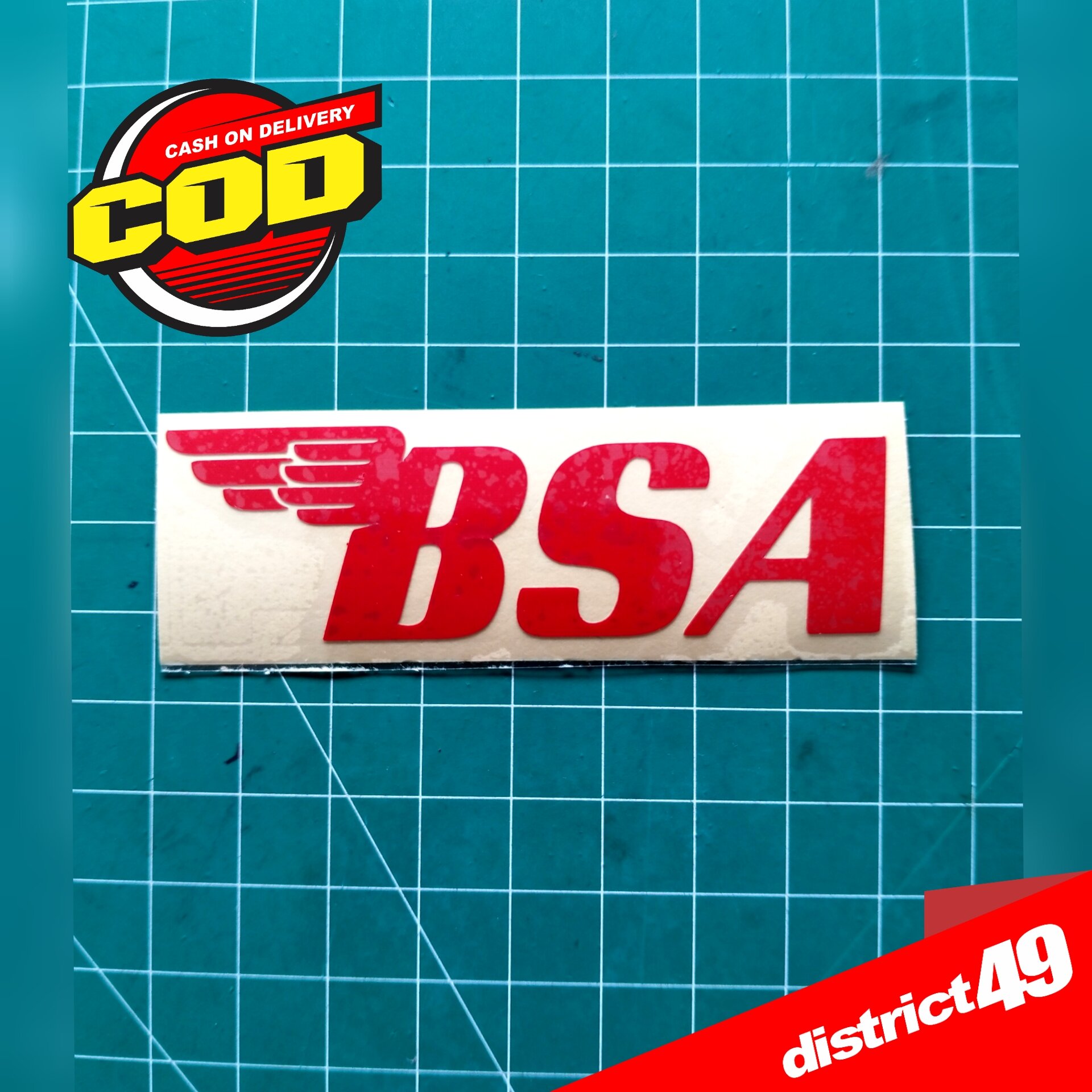 Cutting sticker BSA - Stiker cutting BSA logo - Stiker BSA logo ...