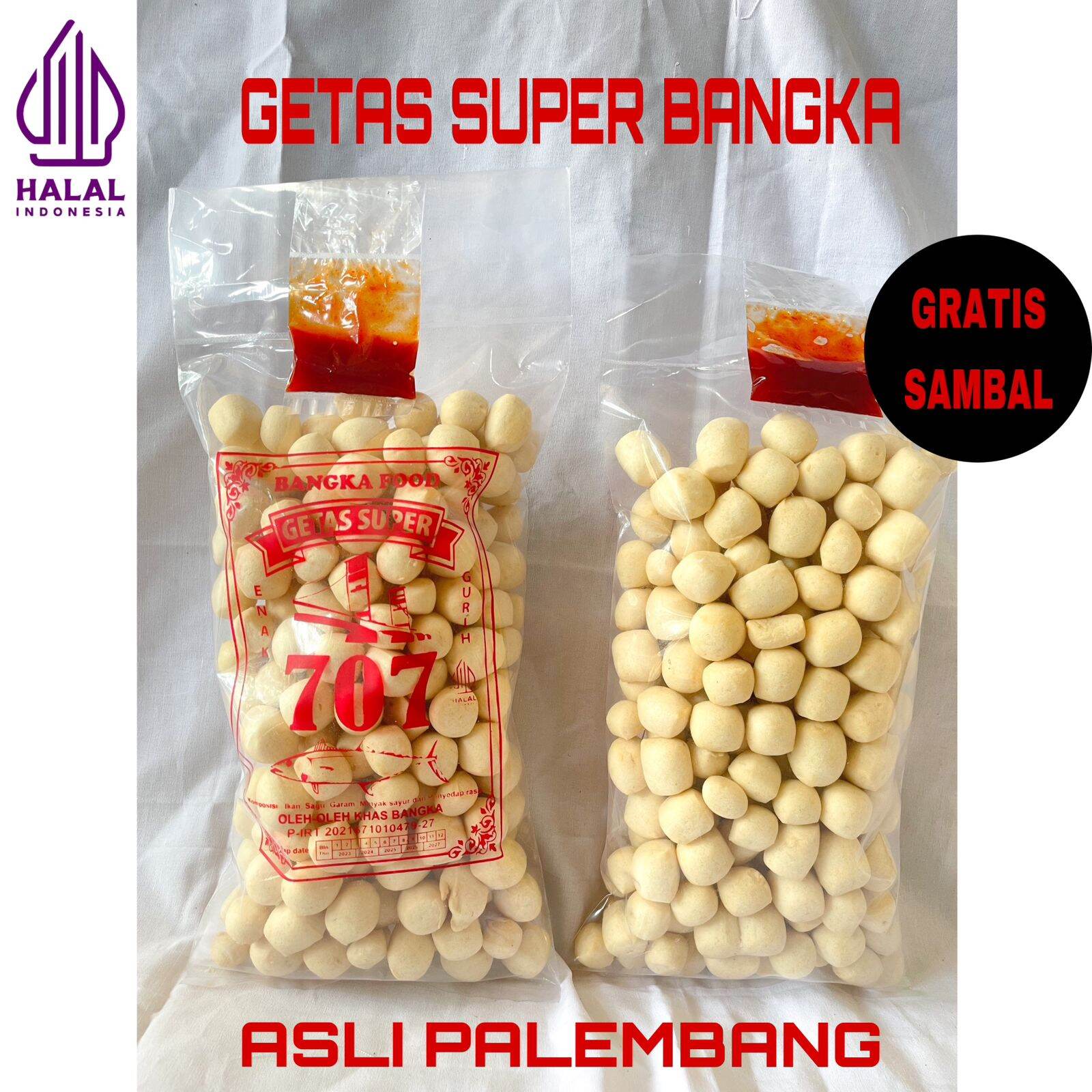 getes Bangka getas Bangka ikan tenggiri kemplang kerupuk bangka makanan ...