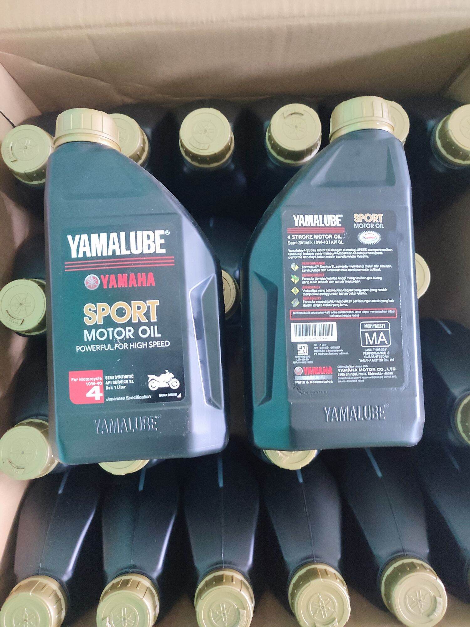 0OLI YAMAHA YAMALUBE SPORT 1 LITER SAE 10W-40 API SL JASO MA | Lazada Indonesia
