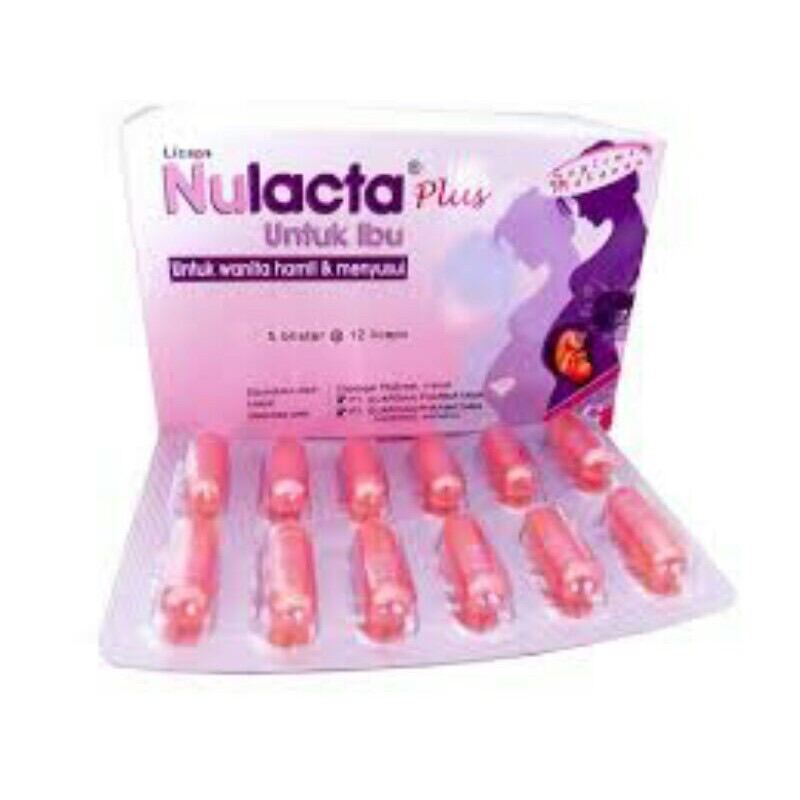 Nulacta plus vitamin ibu hamil menyusui per box (5 blister x 12 kapsul ...