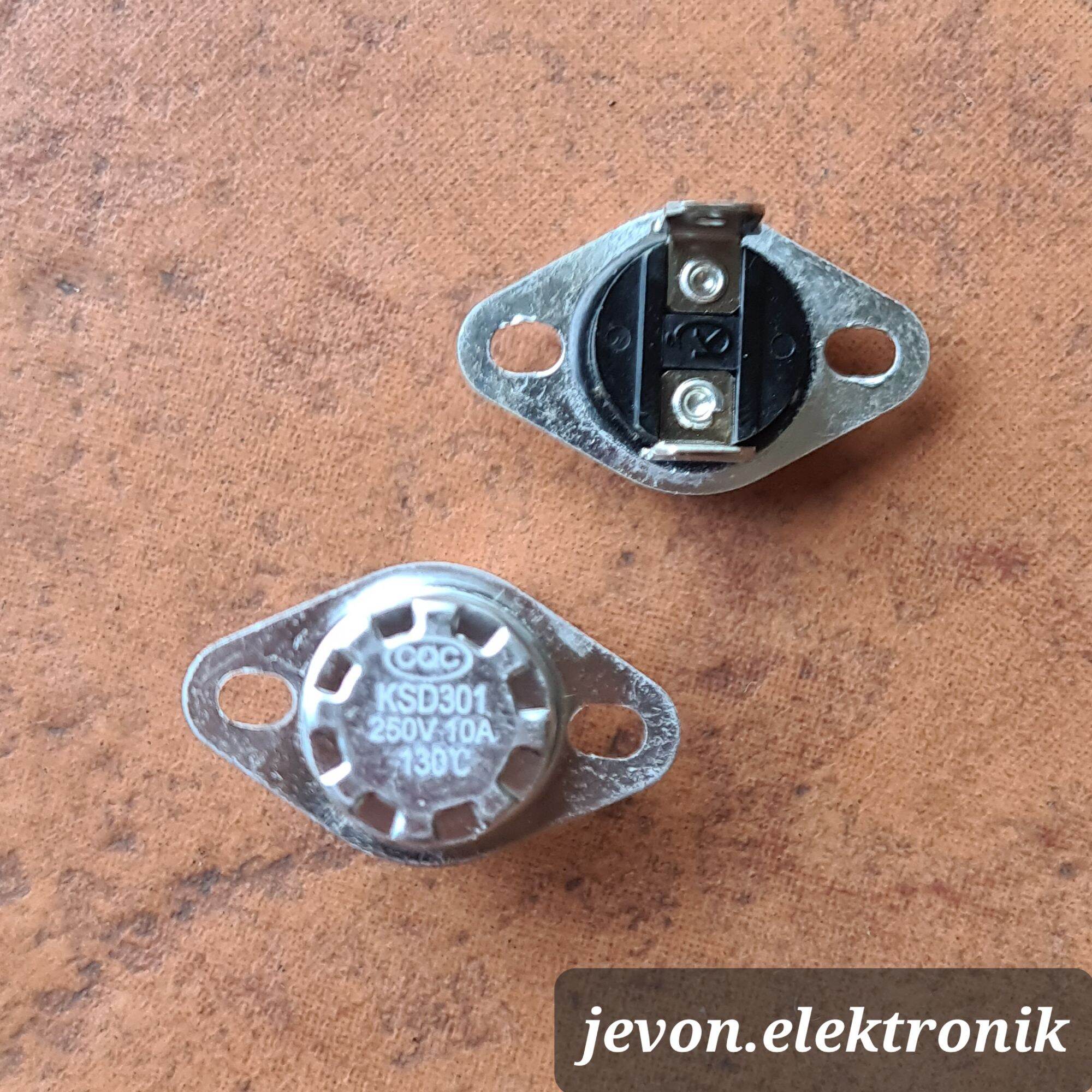 Termostat Thermostat Lock KSD301 130 C 250 V Volt 10 A Ampere Bimetal ...