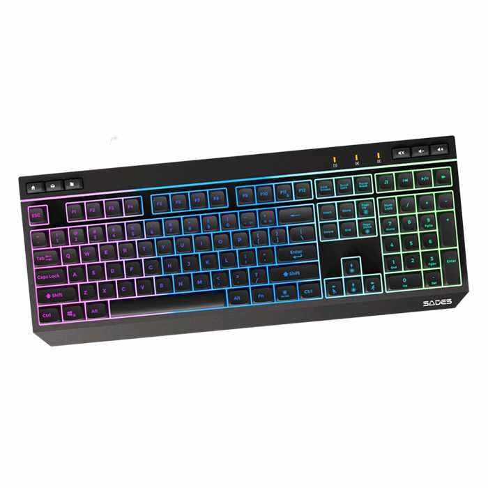 SADES GAMING KEYBOARD FULL SIZE MEMBRANE RIFLE / KB-RIF - Sades Rifle ...