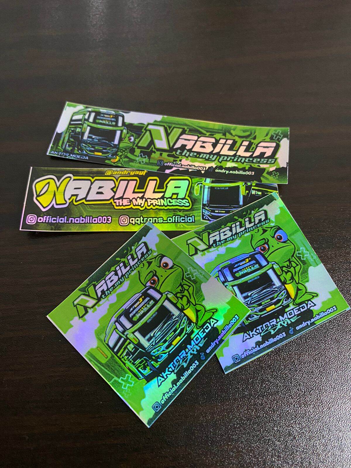 sticker bus nabila isi 4 pcs hologram | Lazada Indonesia