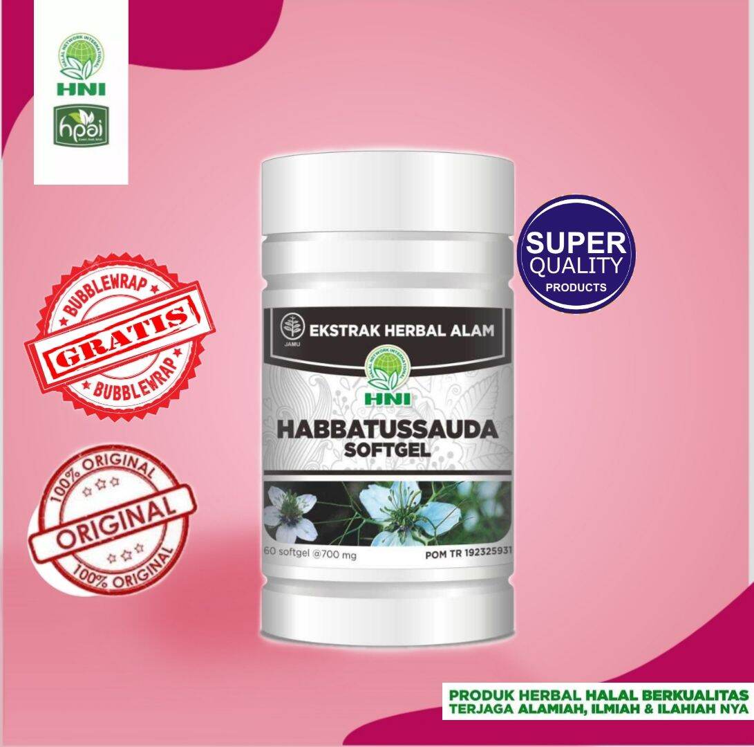 MINYAK HABBATUSSAUDA SOFTGEL HNI isi 60 masing-masing 600mg ...