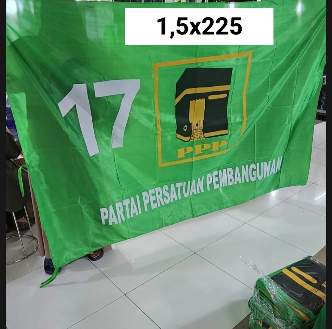 bendera partai PPP TERBARU ukuran 150x225 | Lazada Indonesia