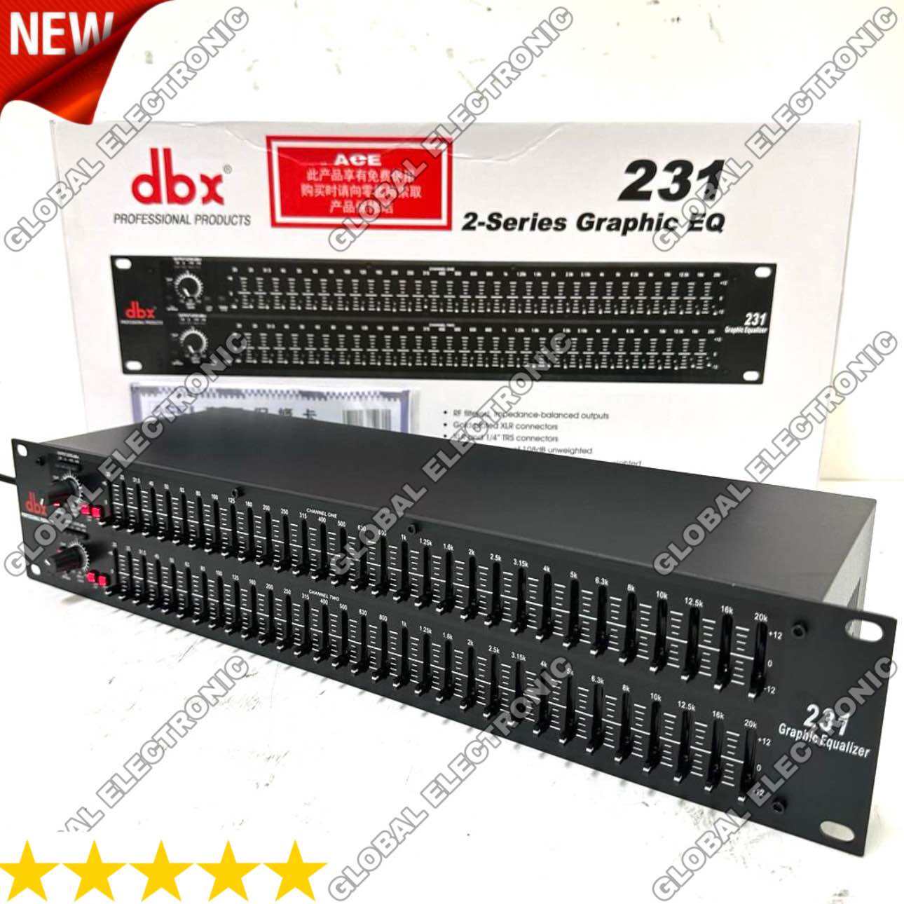 Equalizer DBX 231 / DBX 231 Sub Output Subwoofer Grade A Equaliser DBX 231 Grade A 2X31 Channel ...