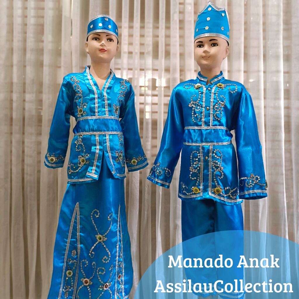 Pakaian Tradisional Manado Anak//Baju Adat Manado Anak | Lazada Indonesia