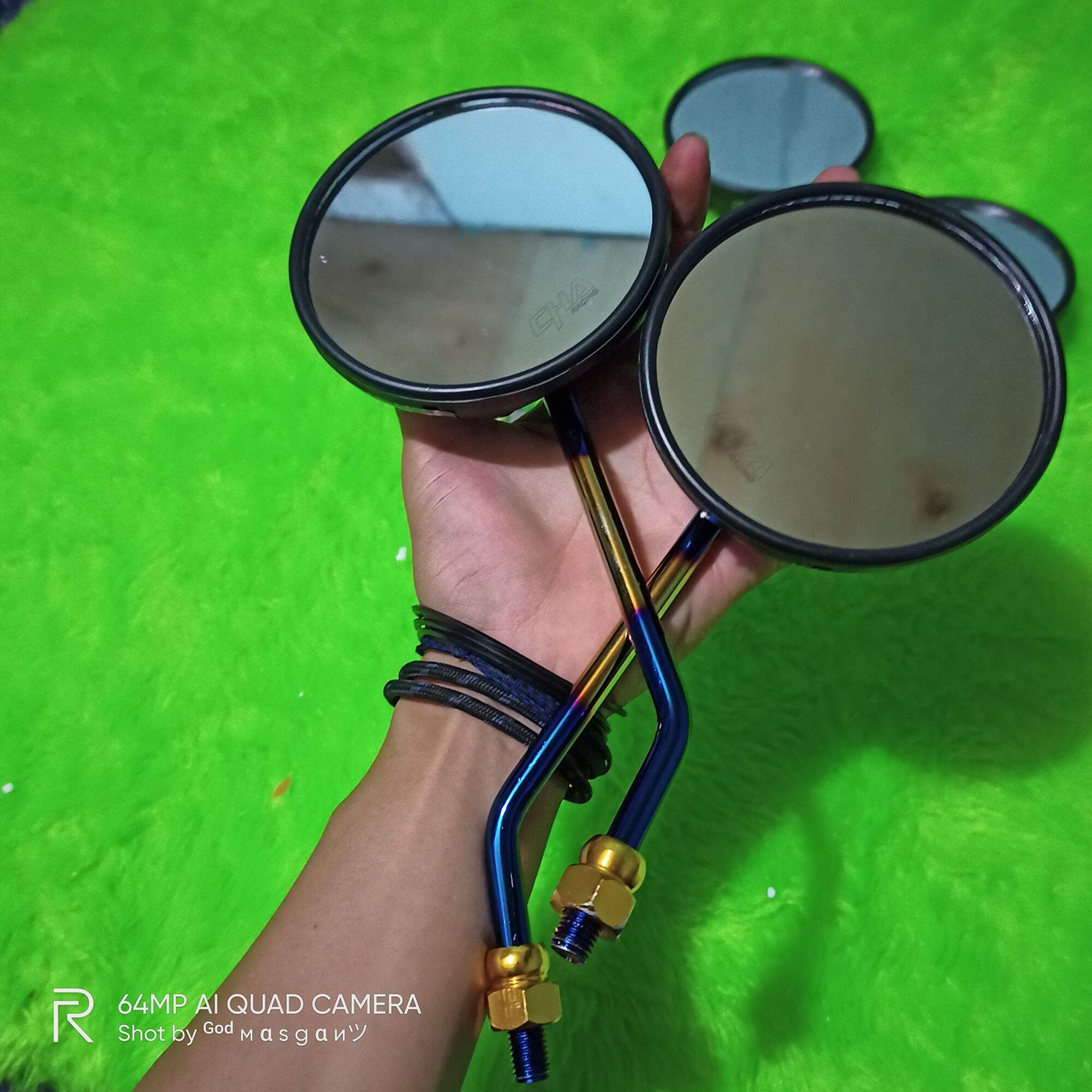 Sepion spion karbon twotone model scoopy tangkai panjang motor Scoopy ...