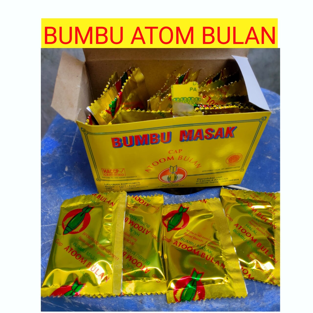bumbu atom bulan khas 1 dus isi 20 saset | Lazada Indonesia