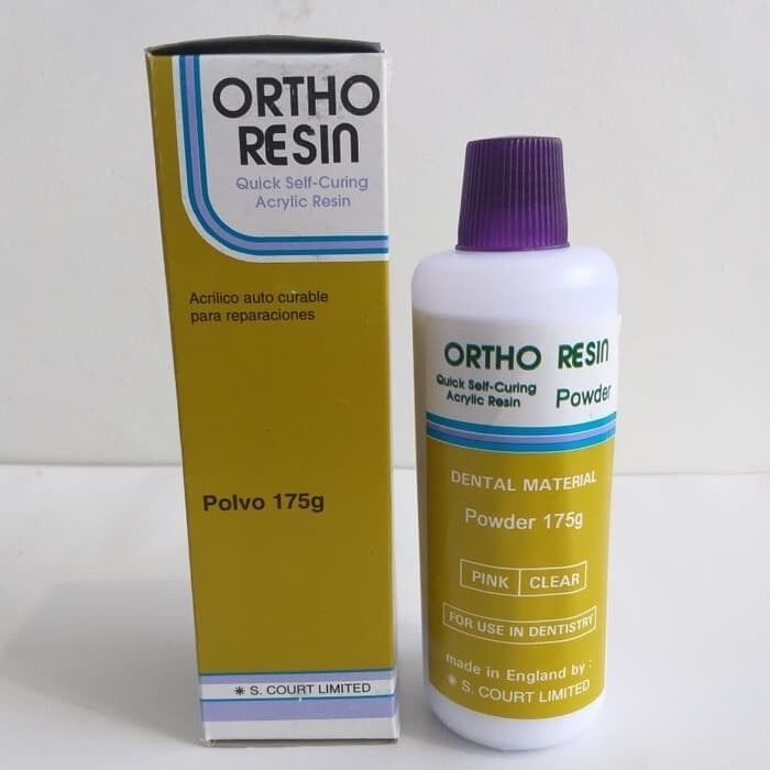 Ortho Resin Self Curing Acrylic Powder 175 g | Bubuk Akrilik SC ...