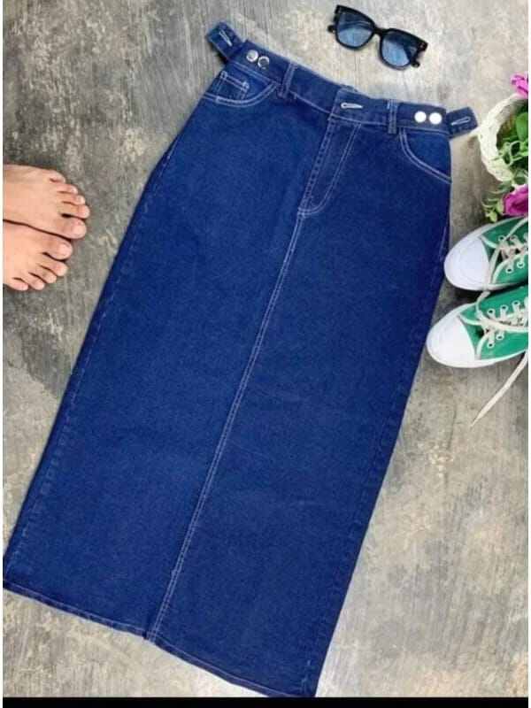 Rok Jeans Theana Wanita Terbaru Rok jins span korean style | Lazada ...