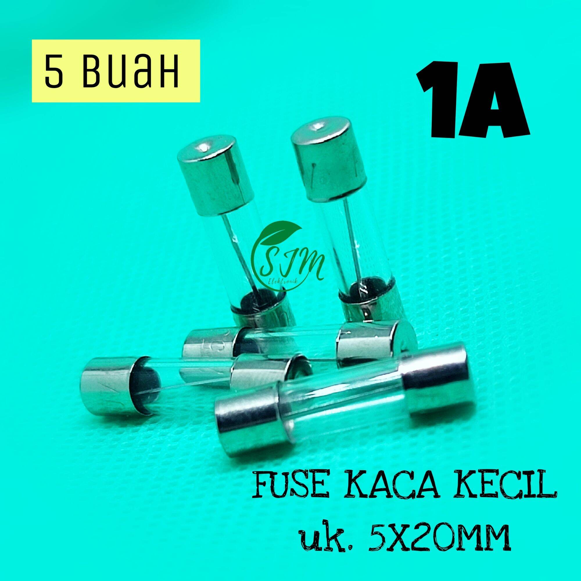 FUSE KACA 1A 1 AMPER ukuran kecil 5x20mm sekring sikring | Lazada Indonesia