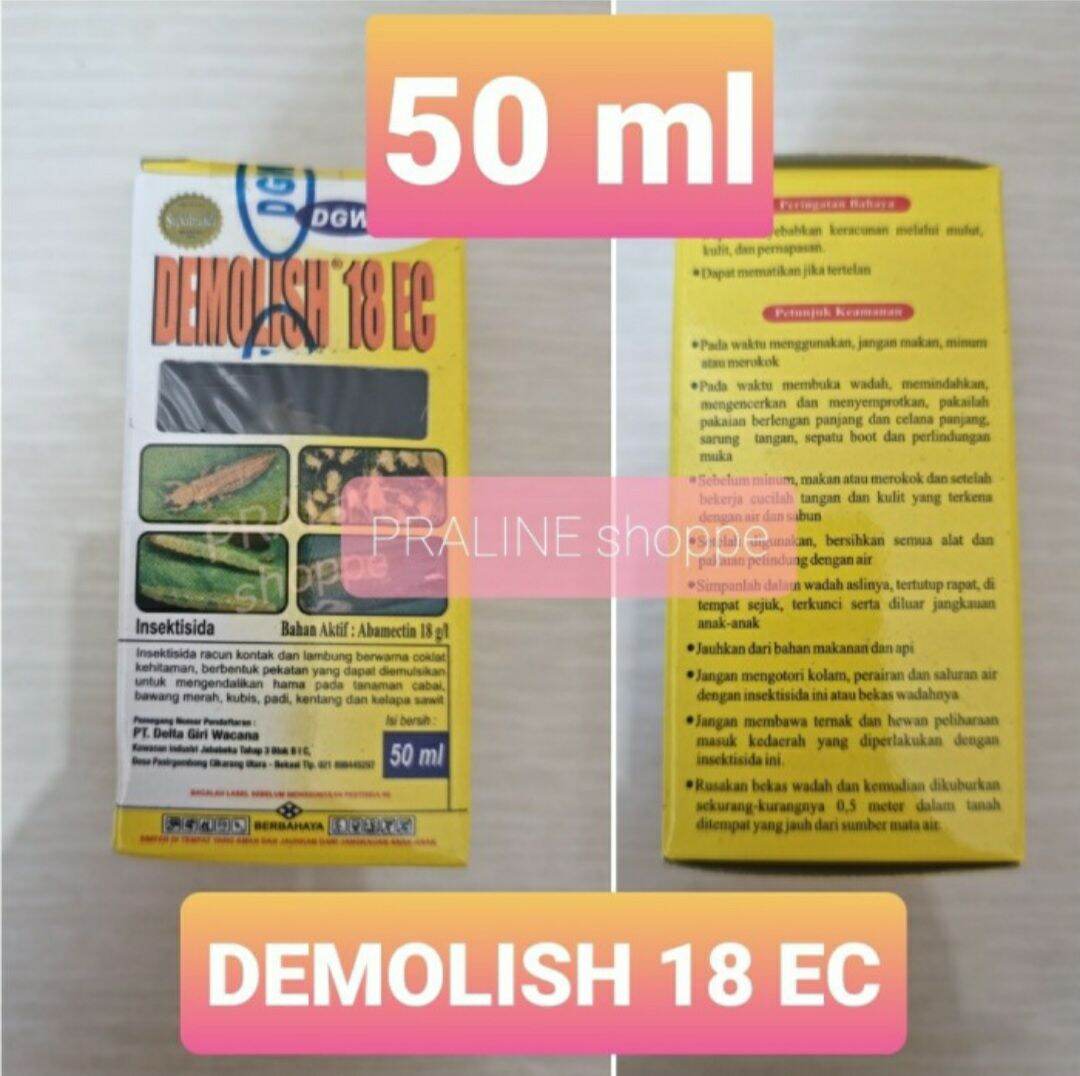 Demolish 18 EC 50 ml Insektisida Obat Pembasmi Hama Tanaman | Lazada ...
